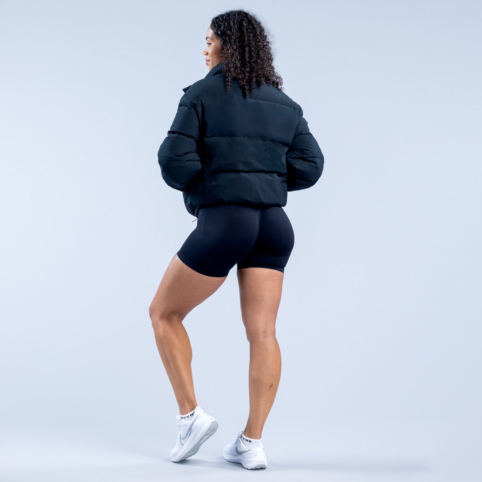 Short down jacket store